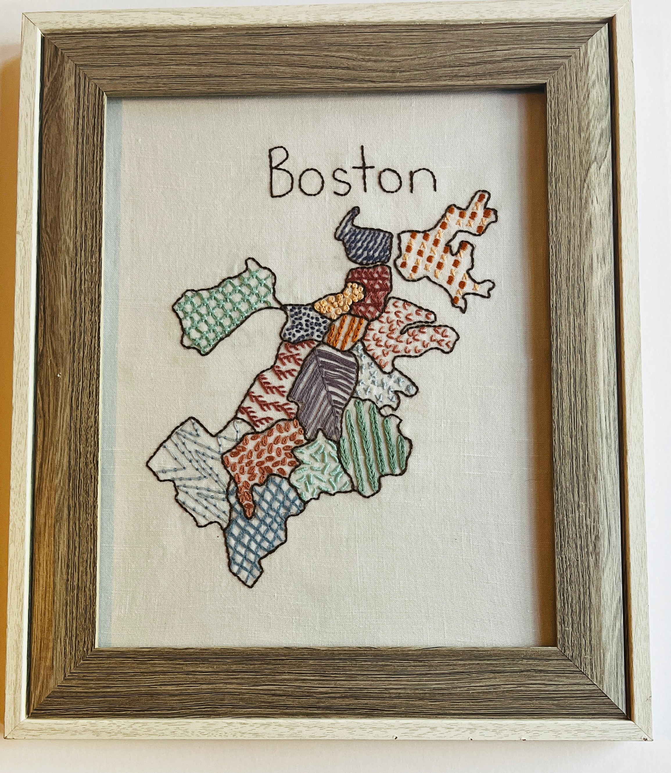 Boston Tapestry – Hannah's Embroidered Maps